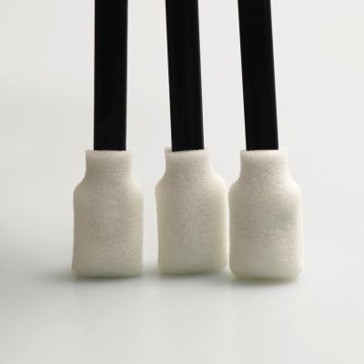 China 125mm Lint Free Foam Tipped Swabs For Printer Head Cleaning Rectangle Head Cleaning Sticks for sale