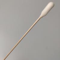 China Individual Package Wooden Handle 15cm Medical Foam Swab for sale