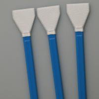 China Class 100 Cleanroom V Shape Knitted Microfiber Camera Sensor Swabs for sale