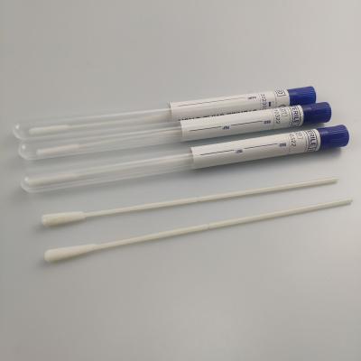 China Sterile Nasal/Oral NP Swab Kit Individually Wrapped Cotton Swabs With PP Transport Tube White OEM for sale