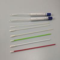 China Cotton Rayon Head Specimen Collection Swabs With Tube Femal Oral Samples for sale