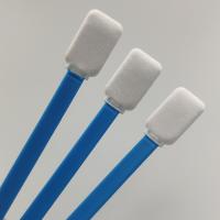 China Polyester Swabs Material Polypropylene Flat Rectangle Head 5 Inch Surface Clean for sale