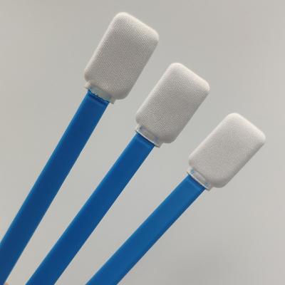 China Polyester Swabs Material Polypropylene Flat Rectangle Head 5 Inch Surface Clean for sale