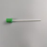 China Color-Coded Oral Care Swabs Single-Packed Flower Round Sponge Tips Green / Pink For Medical Home Certificate SGS for sale