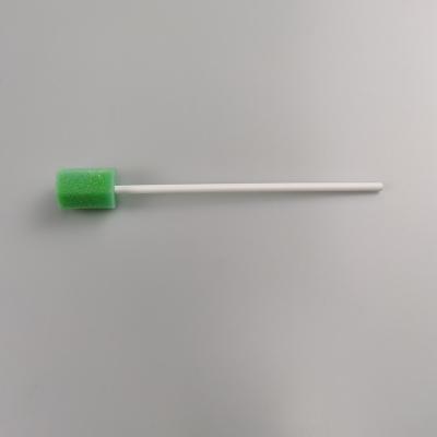 China Color-Coded Oral Care Swabs Single-Packed Flower Round Sponge Tips Green / Pink For Medical Home Certificate SGS for sale