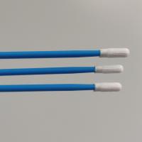China TX743 Blue Handle Thermally Bonded Polyester Fiber Cleaning Swab Disposable for sale