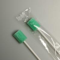 China No DOP Disposable Sterile Foam Tipped Oral Cleaning Swabs for sale