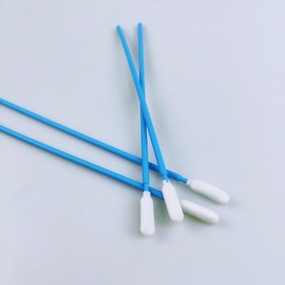 China No Lint Foam Cleaning Swab With PP Stick165mm 100pcs/Bag Customize Accept for sale