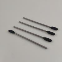China Cleanroom Dust Free Gray Handle Foam Tip Swab With Black Head for sale
