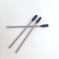 China Black Round Sponge Head Foam Cleaning Swabs With Grey Handle for sale