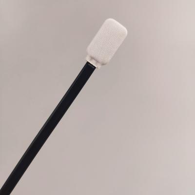 China Black Handle Polyester Swabs Micro Mechanical Clean 100PCS 5 Inch for sale