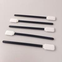 China 6 Inch Square Head Black PP Stick Polyester Swabs Surface Cleaning for sale