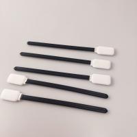 China Cleaning Black Handle Double Layers Polyester Swabs 100pcs/Bag for sale