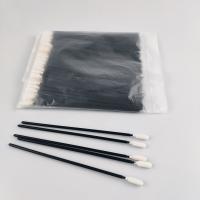 China 6.6 Inch Black Extra Long Foam Cleaning Swabs For Fine Powders Clean for sale
