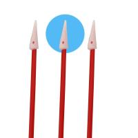 China 76mm Lint Free Industrial Micro Pointed Sponge Q Tips for sale