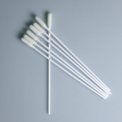 China Dust Free Round Opne Cell Sponge White PP Stick Oral Fluid Swab for sale