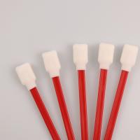 China 125mm Pp Stick Cotton Nonwoven Foam Tip Swab With PP Stick for sale