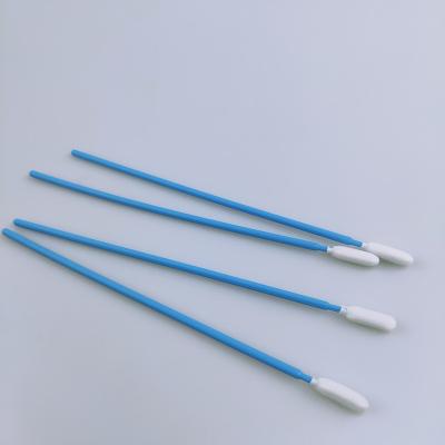 China 165mm Long Polypropylene  Handle Foam Tip Swabs Round Head for sale
