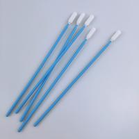 China 165mm Long Polypropylene  Handle Foam Tip Swabs Round Head for sale
