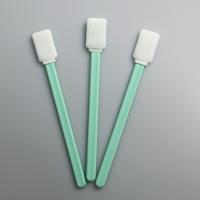 China PP Stick Knitted Rectangle Spun Polyester Swab For TOC Specimen Collection for sale