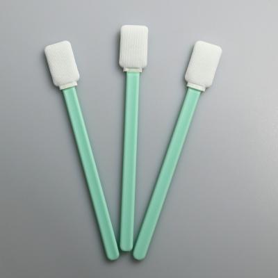 China PP Stick Knitted Rectangle Spun Polyester Swab For TOC Specimen Collection for sale