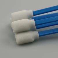 China 125mm PP Stick Printer Rectangle Cleaning Foam Tip Swab Lint Free for sale