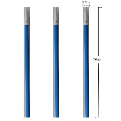 China 76mm Plastic Stick Micro Pointed Foam Cleaning Swabs For Cleanroom for sale