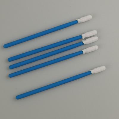 China Short PP Stick Micro Polyester Cleaning Swab 100pcs/Bag For Cleanroom for sale