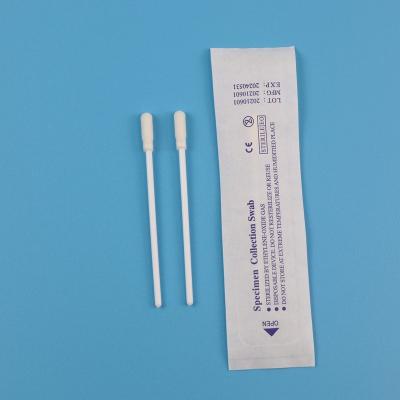 China Medical 8cm Sterile Oral Specimen Collection Swab With PP Stick for sale