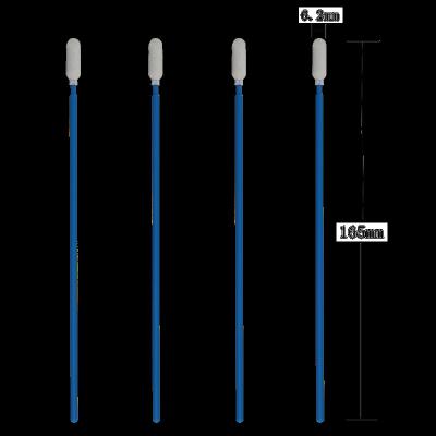 China Lint Free 165mm Long Handle Cleanroom Foam Tip Swabs For Grooves for sale