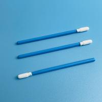 China 3.8mm Mini Round Head Slots Polyester Cleaning Swabs For Cleanroom for sale