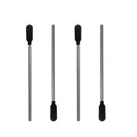 China Gray PP Stick Industrial Black Foam Tip Swabs Dust Free for sale