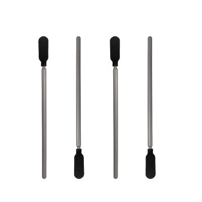 China Gray PP Stick Industrial Black Foam Tip Swabs Dust Free for sale