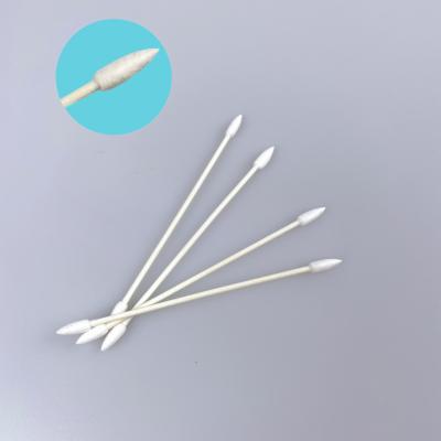 China Double Pointy Mini Compressed Cotton Head Micro Swab 3 Inch 3mm for sale