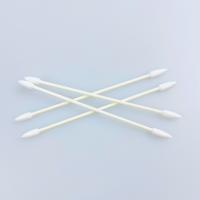China Cleanroom Industrial Double Pointed Cotton Swabs Dust Free for sale