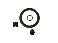 China Graphite Filled black color PTFE rings used as self lubricating seal for sale