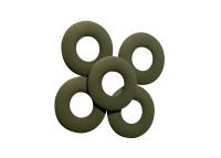 China High Tensile Strength Green PTFE Ring Gasket With Copper Filler For Pistons Banding for sale