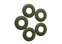 China High Tensile Strength Green PTFE Ring Gasket With Copper Filler For Pistons Banding for sale