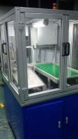 China Automatic flaring and cutting machine used to get perfect PTFE banded piston as demand for sale
