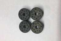 China 25mm Ptfe Banded Shock Absorber Piston Black Color 2.15 G / Cm3 Hrb70 - 90 for sale