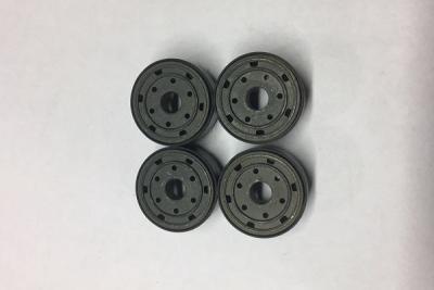 China 25mm Ptfe Banded Shock Absorber Piston Black Color 2.15 G / Cm3 Hrb70 - 90 for sale