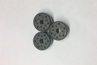 China 25mm Ptfe Banded Shock Absorber Piston Black Color 2.15 G / Cm3 Hrb70 - 90 for sale