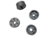 China Fe-C-Cu Material Based Suspension Shock Absorber Piston OD 30mm With Leakage Oil Holes for sale