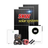 China Home 5kw Off-Grid Solar System with 10kwh Wall-Mount Lithium Battery Lifepo4 Energy Storage Inverter for sale