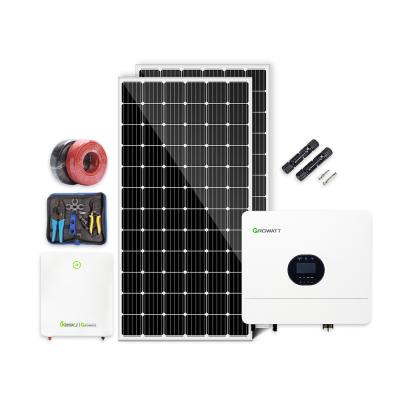 China Home Solar System Off-Grid 10KW Inverter with 10KWH Wall Mount Lithium Battery for Home Energy Storage for sale