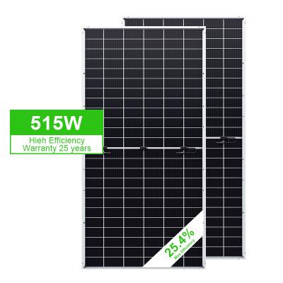 China HP Power 515W Solar Panels Inmetro Certified Photovoltaic N-Type Topcon Power Glass White PERC HJT Whosale for sale
