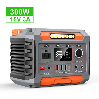 China Portable 300W Power Bank Solar Generator Mini Solar Panels with MPPT Controller External Battery Car Power Source for Home Use for sale