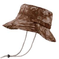 China Summer Women'S Big Brim Tie-Dye Bucket Hat For sun protection for sale