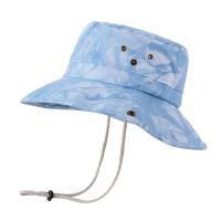 China Summer Women'S Big Brim Tie-Dye Bucket Hat For sun protection for sale