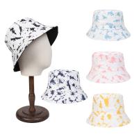 China Printed Tie Dye Graffiti Sunscreen Double-Sided Wear Bucket Hat for women and men for sale